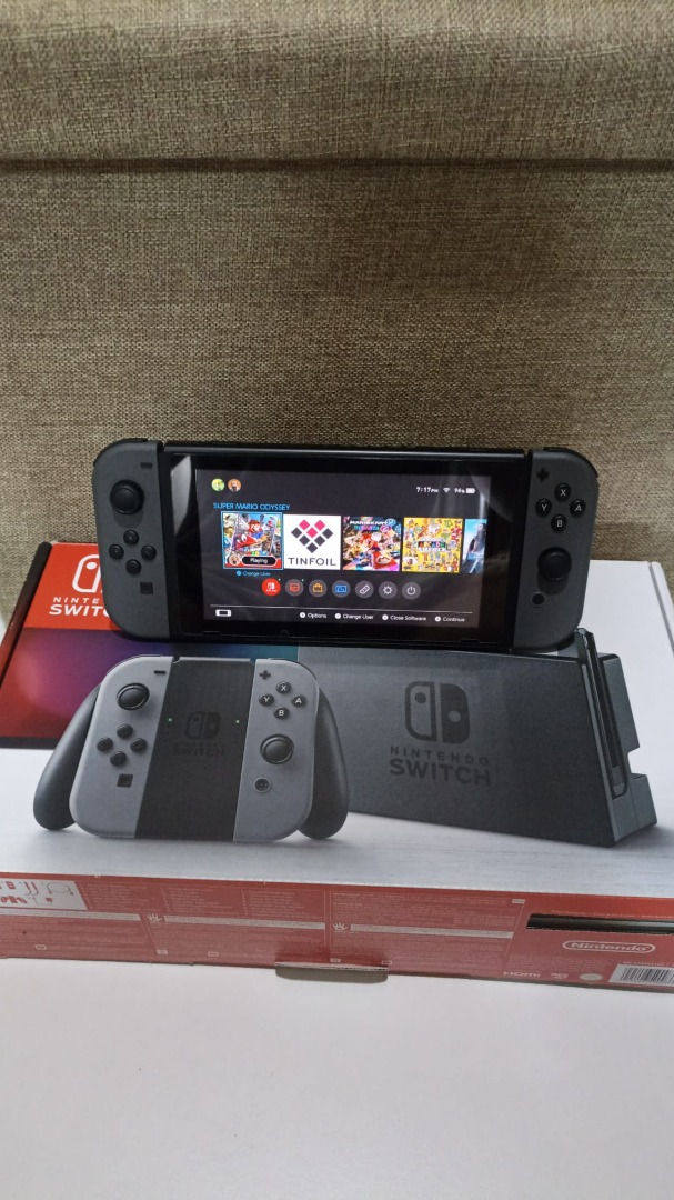 Modded Nintendo Switch full set with box and accessories. 64GB,128GB ...