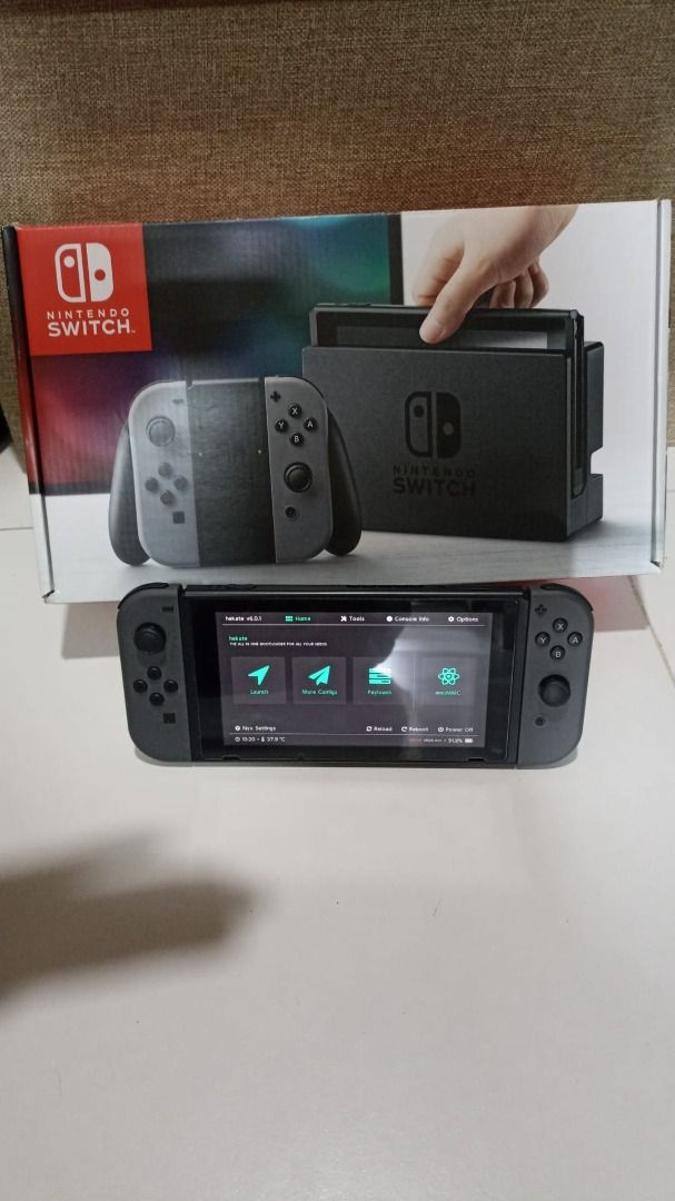 Modded Nintendo Switch full set with box and accessories. 64GB,128GB ...