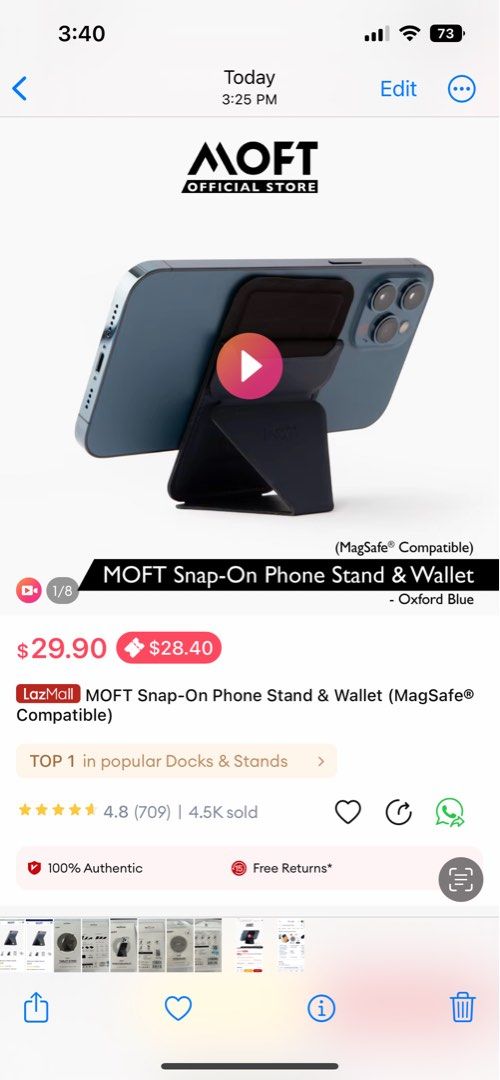 Moft Snap phone stand & wallet., Mobile Phones & Gadgets, Mobile & Gadget Accessories, Mounts ...