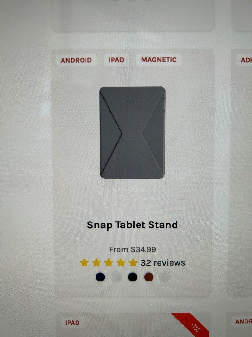 Moft snap tablet stand. Brand new, Mobile Phones & Gadgets, Mobile & Gadget Accessories, Mounts ...