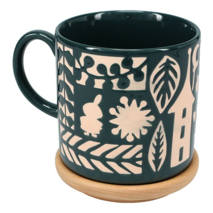 【日本代購】MOOMIN 日本製 史力奇 木杯墊 + 杯 JP178-000058, 傢俬＆家居, 廚具和餐具, 茶具配件 - Carousell