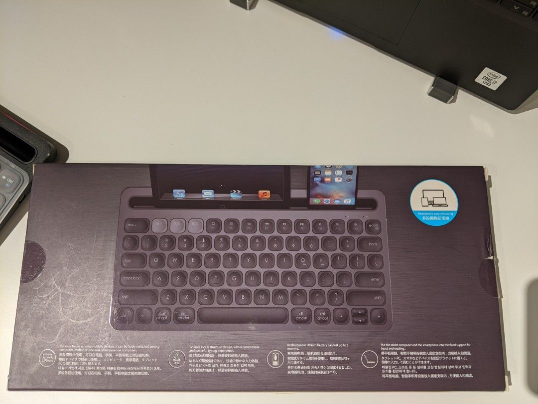 Multi-device Connection Bluetooth wireless keyboard, Computers & Tech ...