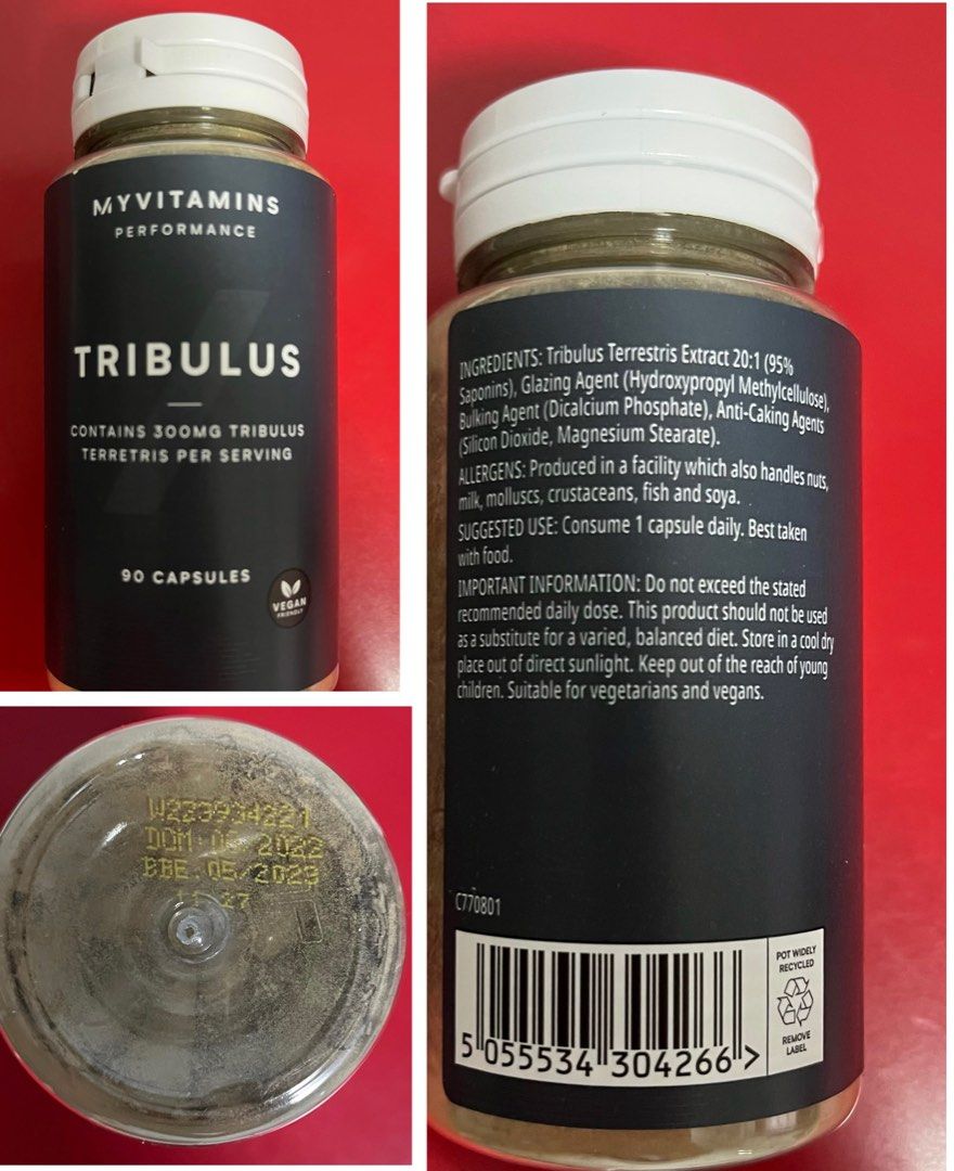 MyProtein Tribulus Terrestris 90 Capsules, Health & Nutrition, Health ...