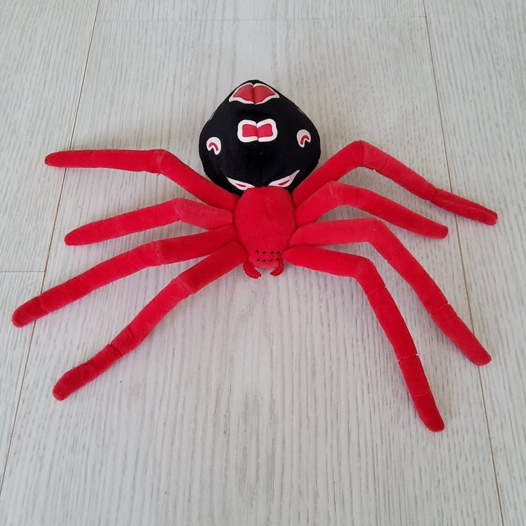 National Geographic Spider Plushy Stuffed Plush Toy - Red & Black ...