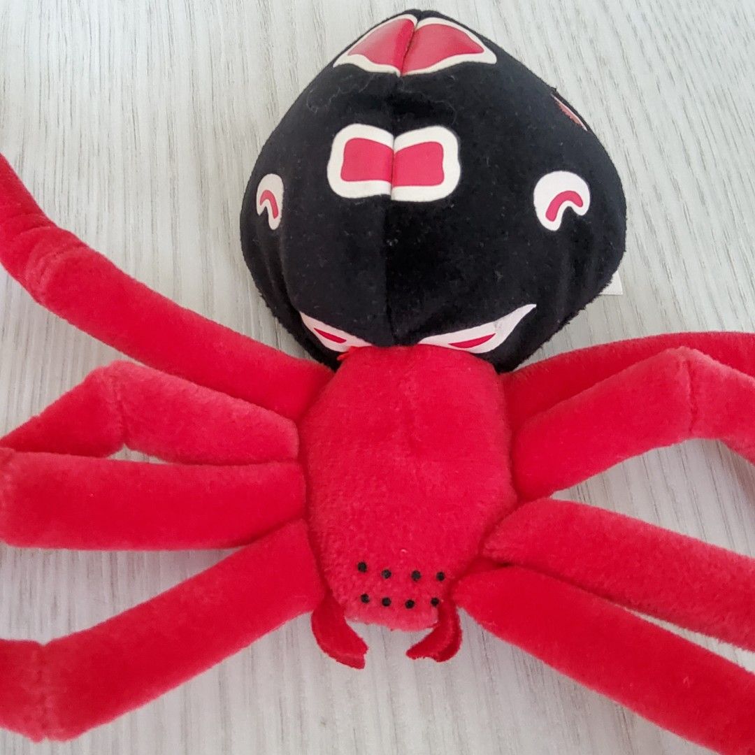 National Geographic Spider Plushy Stuffed Plush Toy - Red & Black ...