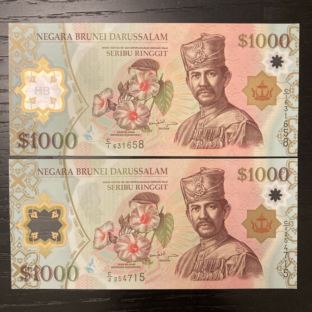 New Brunei $1,000 Note, Hobbies & Toys, Memorabilia & Collectibles ...