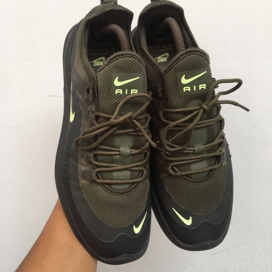 Nike airmax axis cargo khaki volt on Carousell