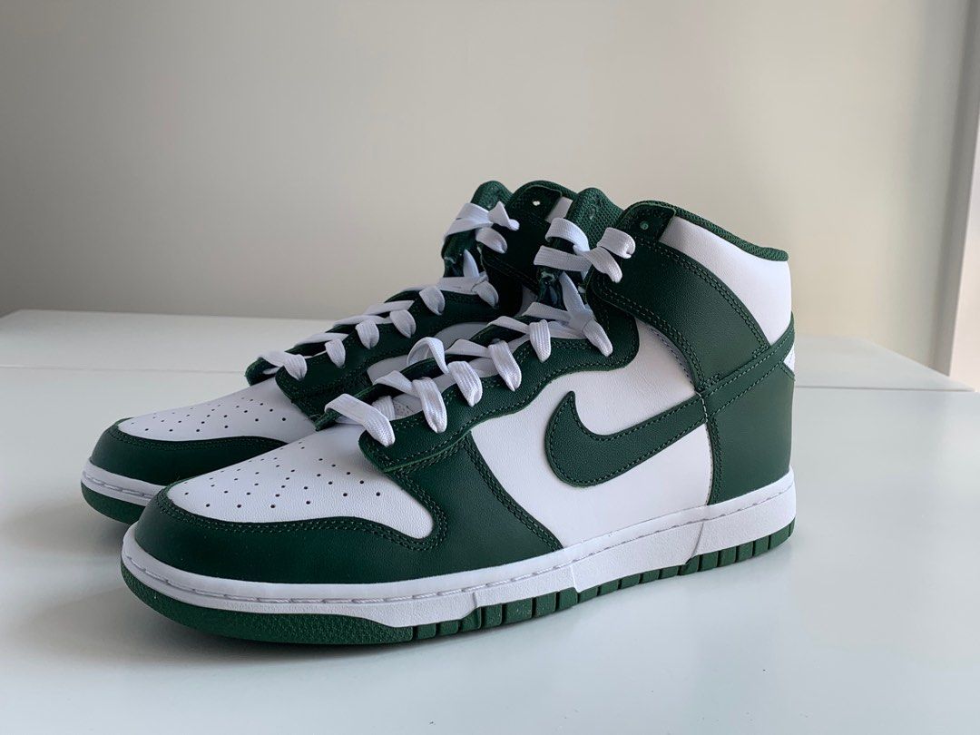 Nike Dunk high Green, 男裝, 鞋, 波鞋 - Carousell