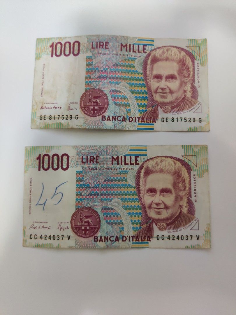 Old Italian bank note, Hobbies & Toys, Collectibles & Memorabilia ...