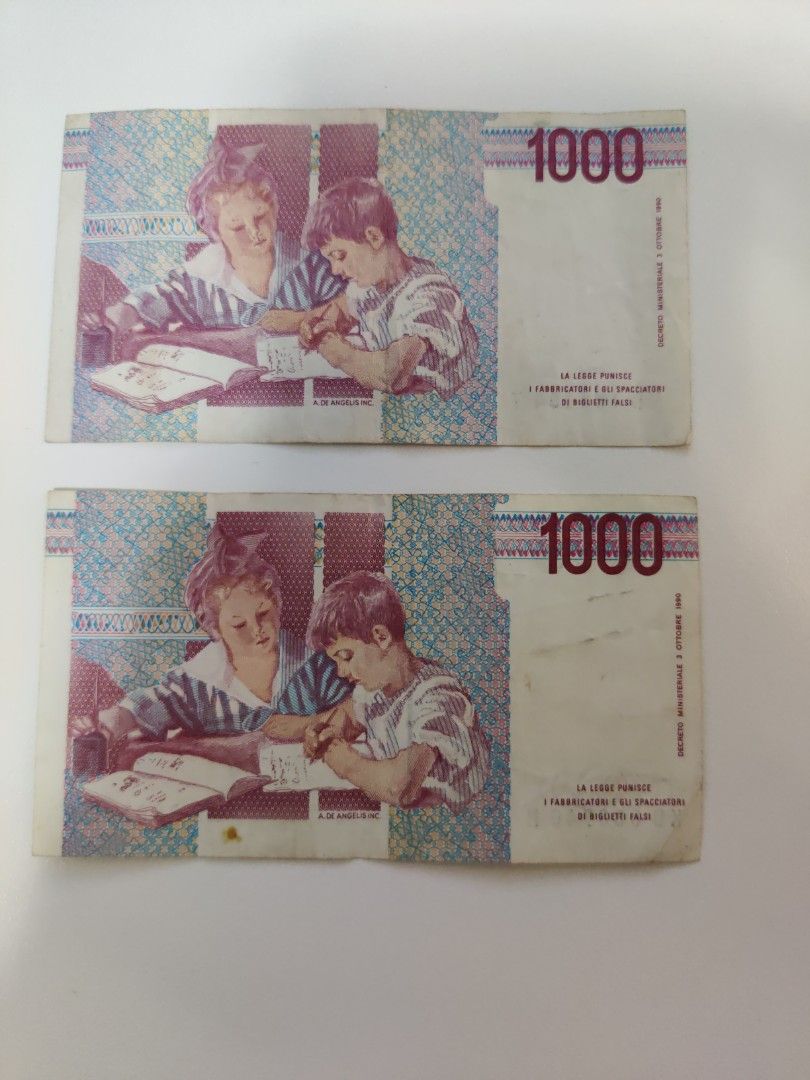 Old Italian bank note, Hobbies & Toys, Collectibles & Memorabilia ...