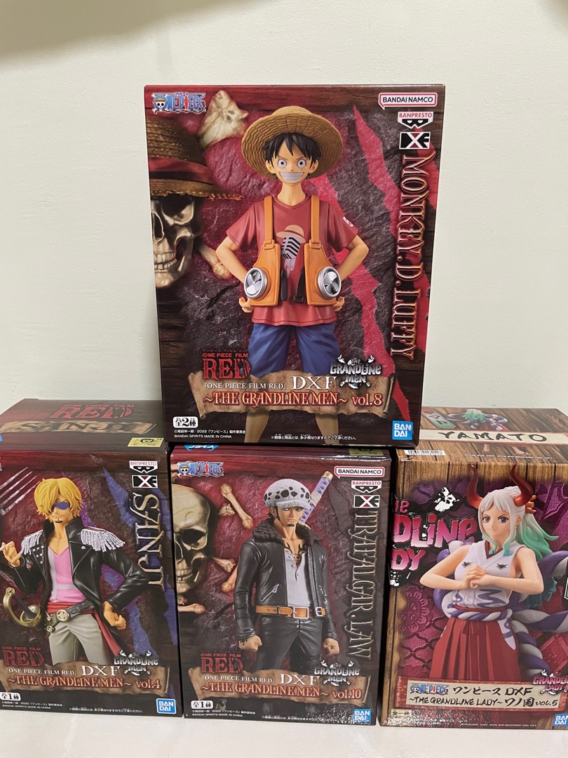 One Piece Grandline Dxf Figures / Figurines Luffy Yamato Sanji Law ...
