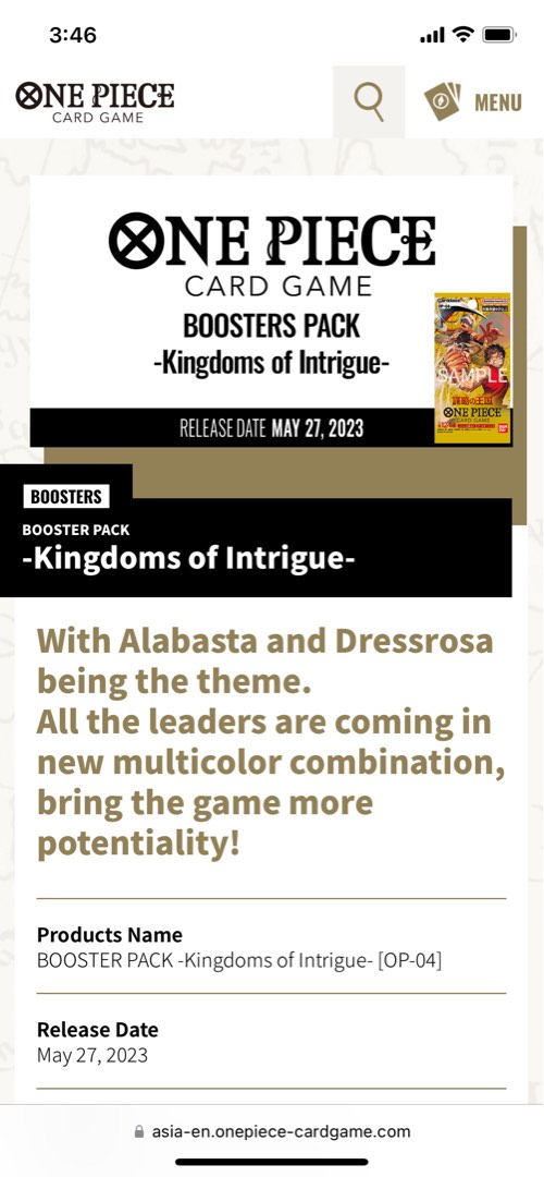 OP4 One Piece TCG Booster Box / Case Preorder, Hobbies & Toys, Toys ...