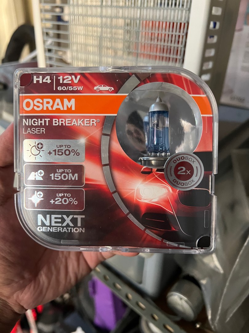 Osram Nightbreaker H4, Car Parts & Accessories, Lightings, Horns, and ...