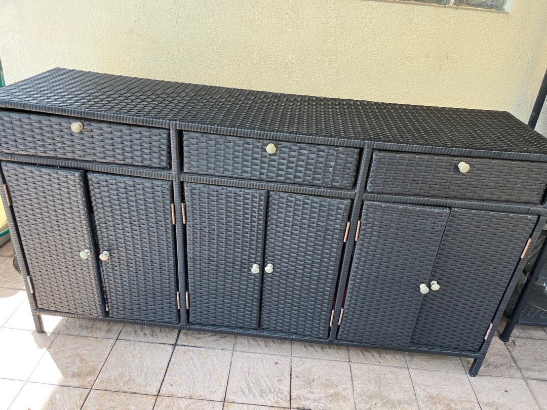 Outdoor all weather storage cabinet, Furniture & Home Living, Furniture ...