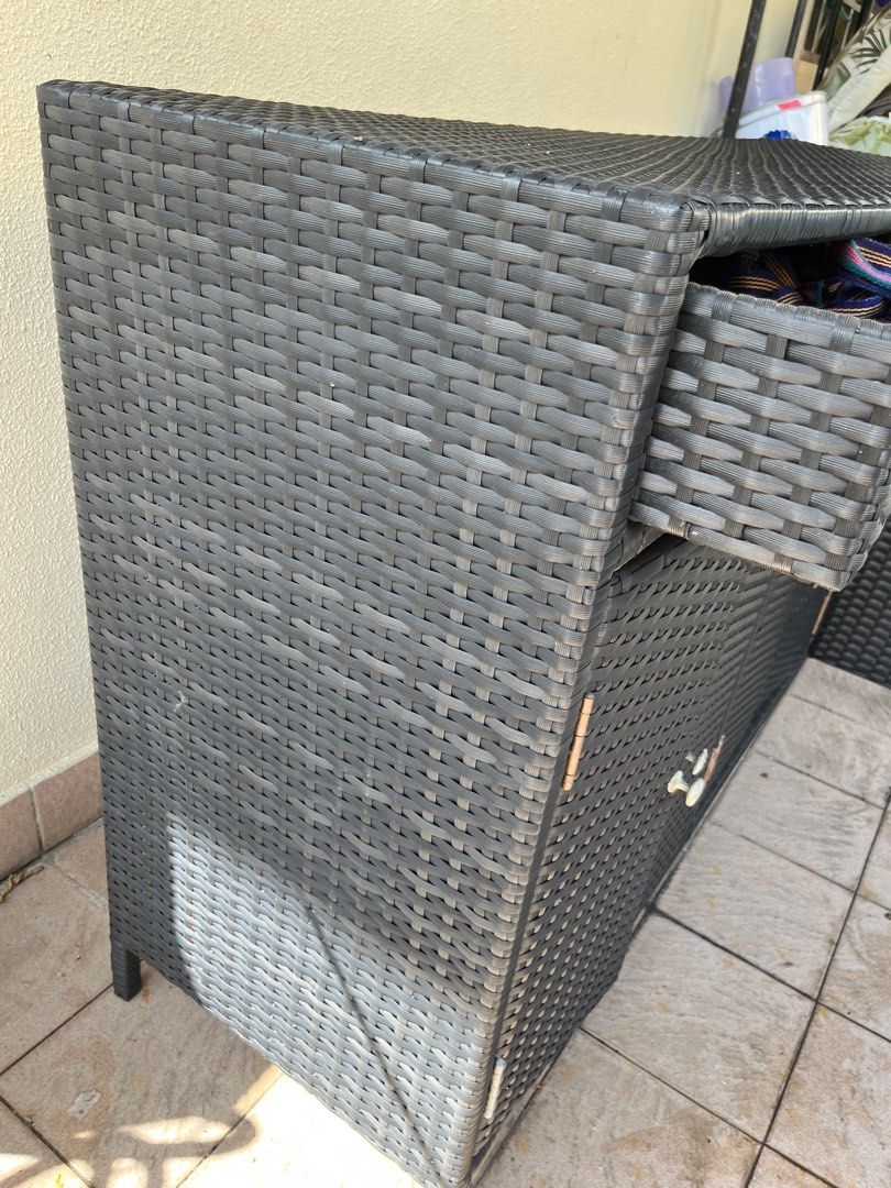 Outdoor all weather storage cabinet, Furniture & Home Living, Furniture ...