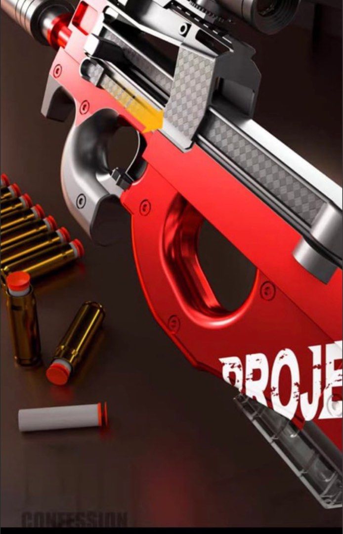 P90 Toy Gun, Shell Ejecting, Hobbies & Toys, Toys & Games on Carousell