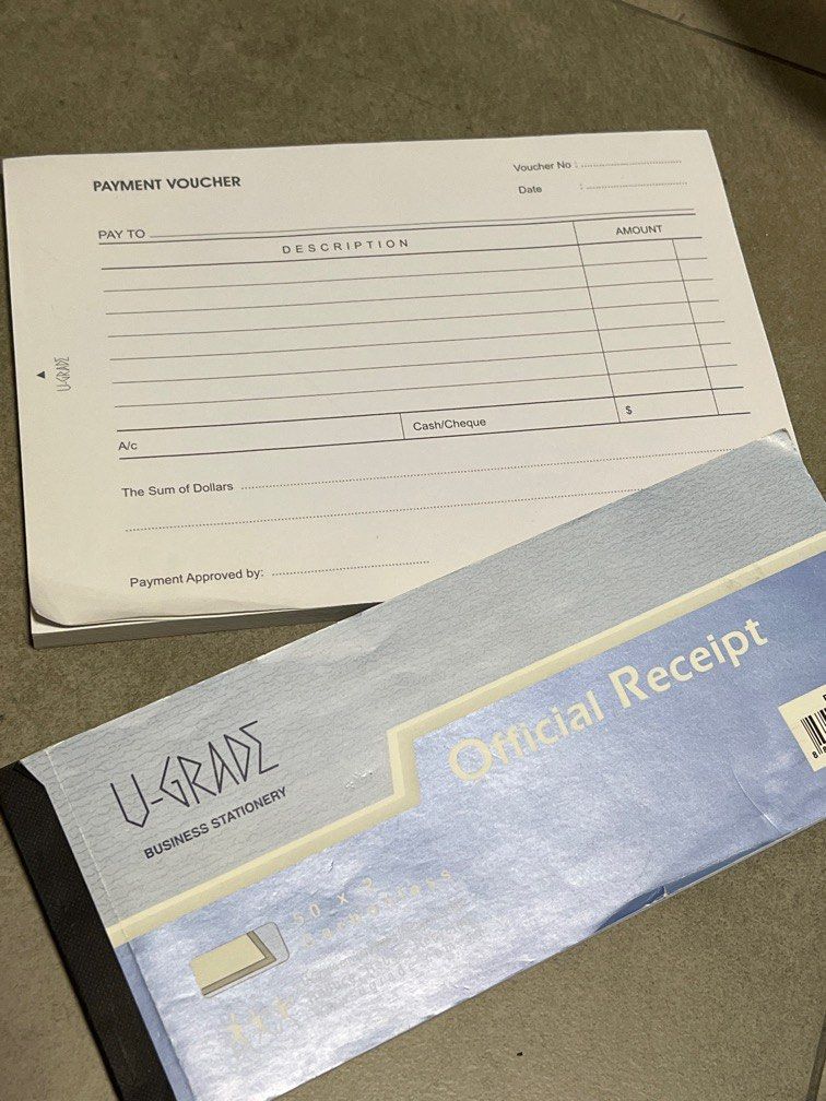 Payment Voucher Carbon Official Receipt, Tickets & Vouchers, Vouchers ...
