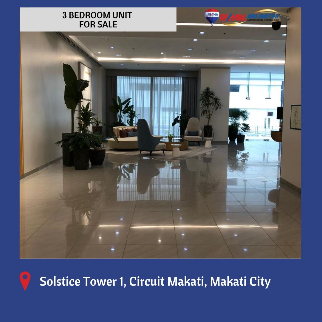 PDM028 - Solstice Tower 1, 3-Bedroom Unit For Sale, Property, For Sale ...