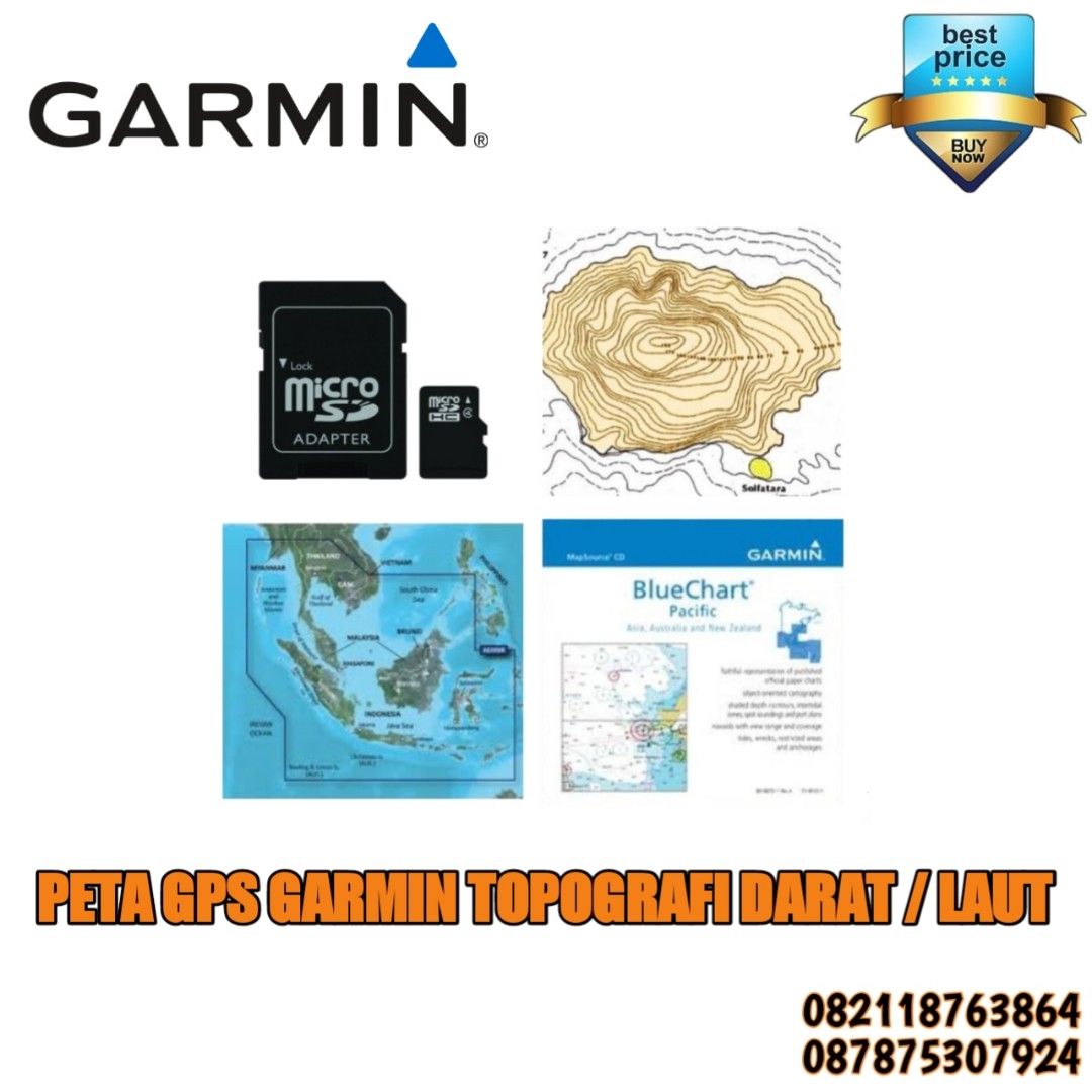 Peta Gps Garmin topografi Darat / laut, Barang Yang Dicari di Carousell