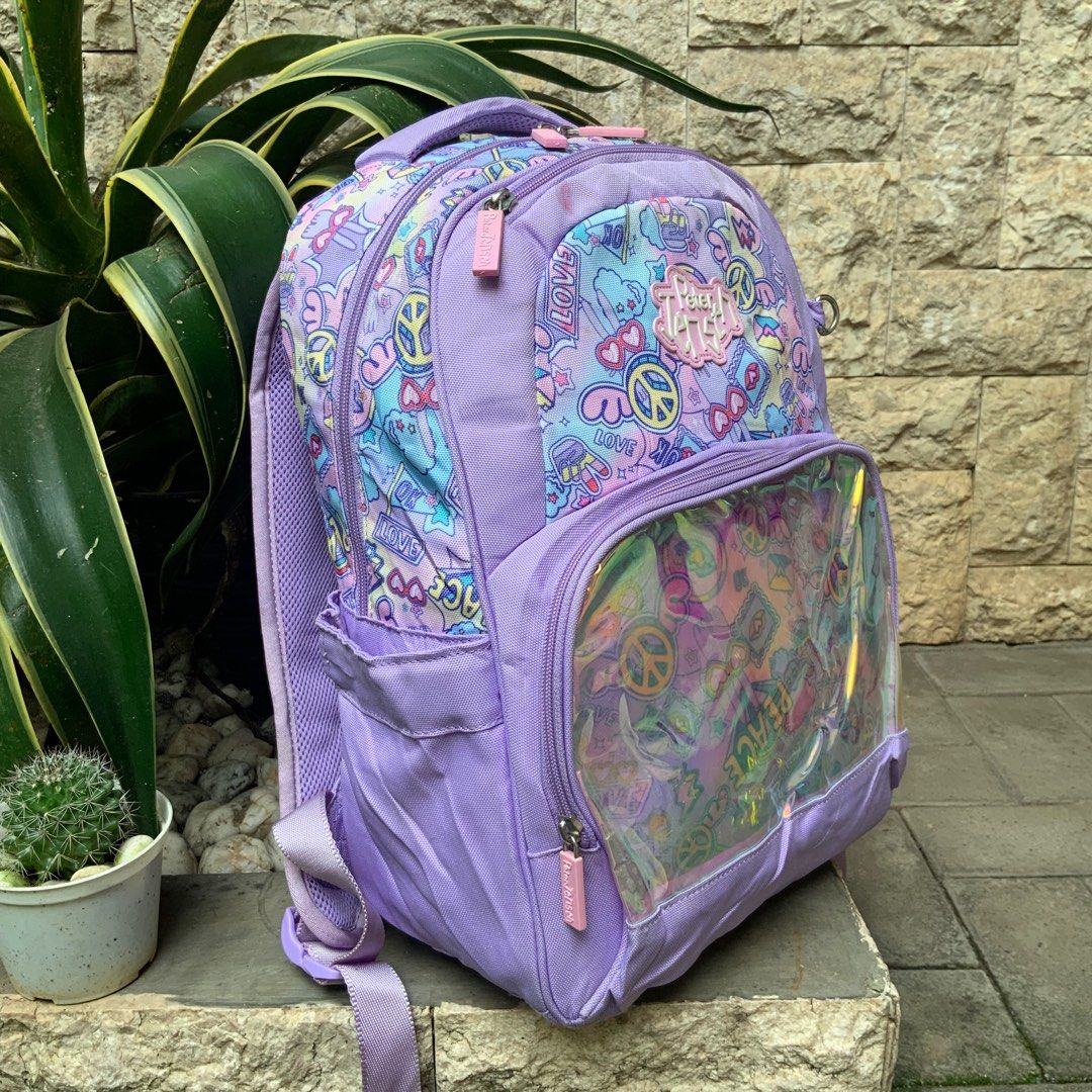 PETER JENSEN SPANGLE GIRLS KIDS X SMIGGLE BACKPACK, Bayi & Anak, Kereta ...