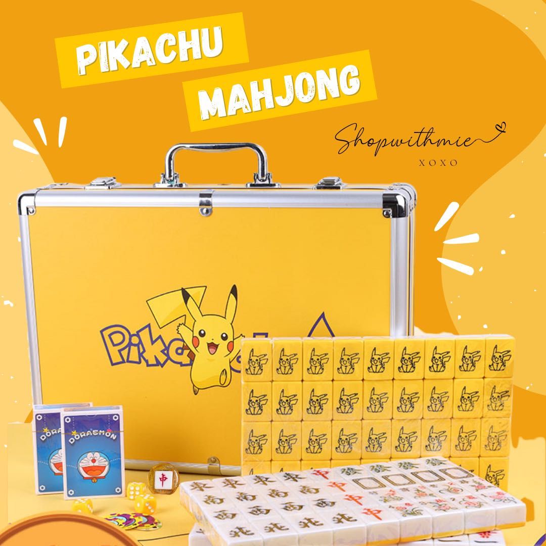 Pikachu Full Mahjong Set, Hobbies & Toys, Toys & Games on Carousell