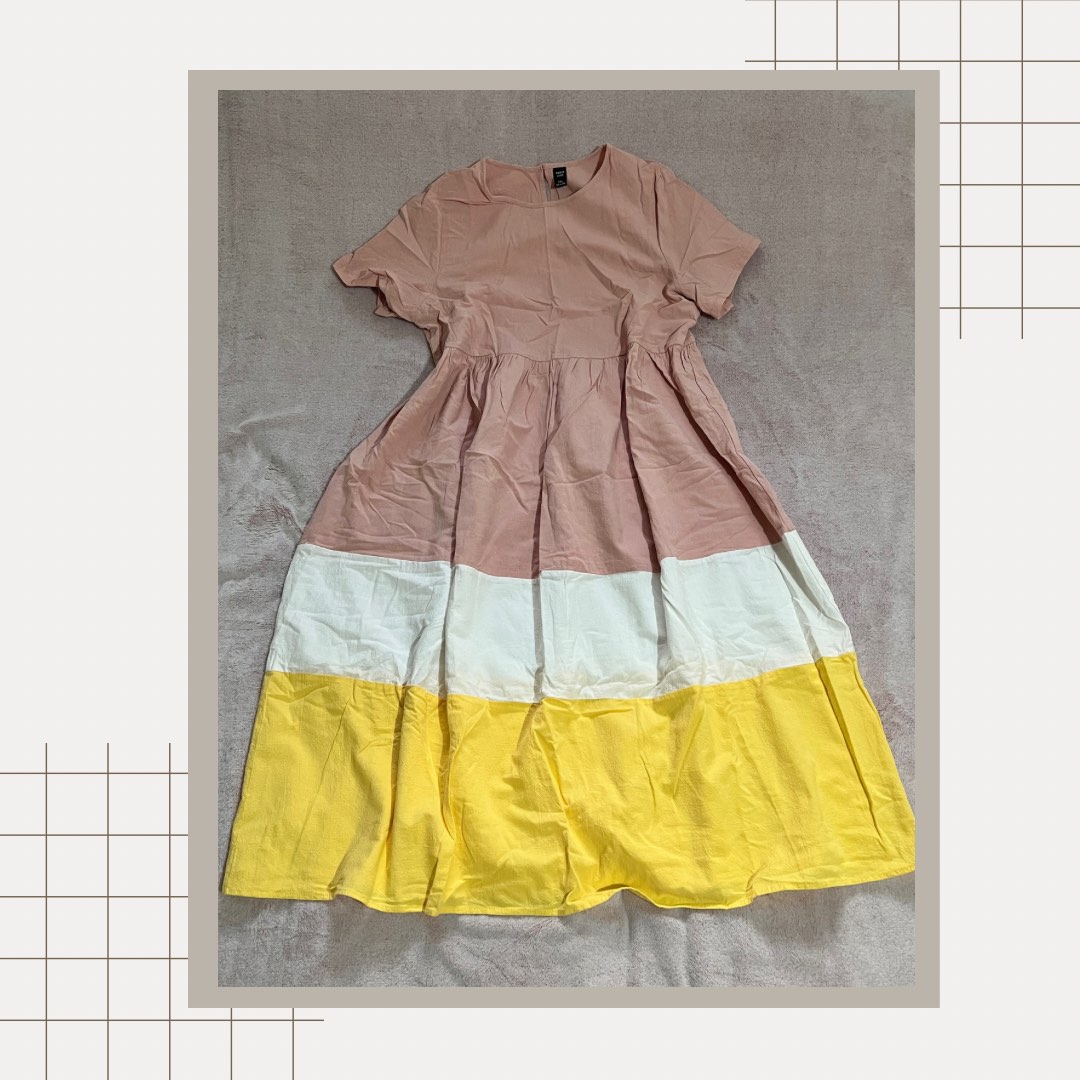 Plus size tri-color dress, Women's Fashion, Dresses & Sets, Dresses on ...