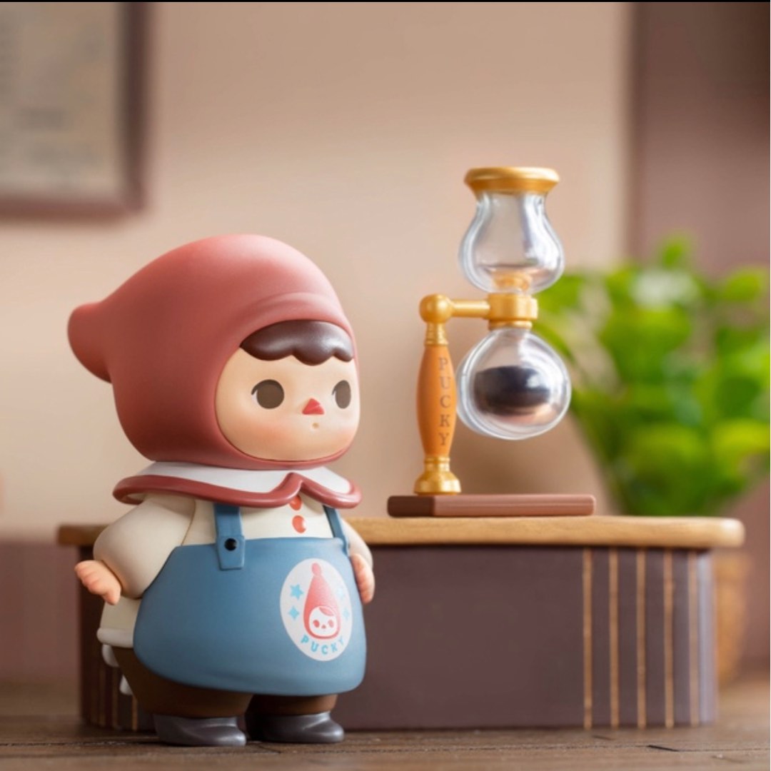 Popmart Pucky Rabbit Cafe Series - Poko Barista, Hobbies & Toys, Toys ...