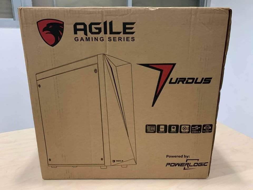 Powerlogic TURDUS Tempered Glass Gaming Series PC Case, Computers ...