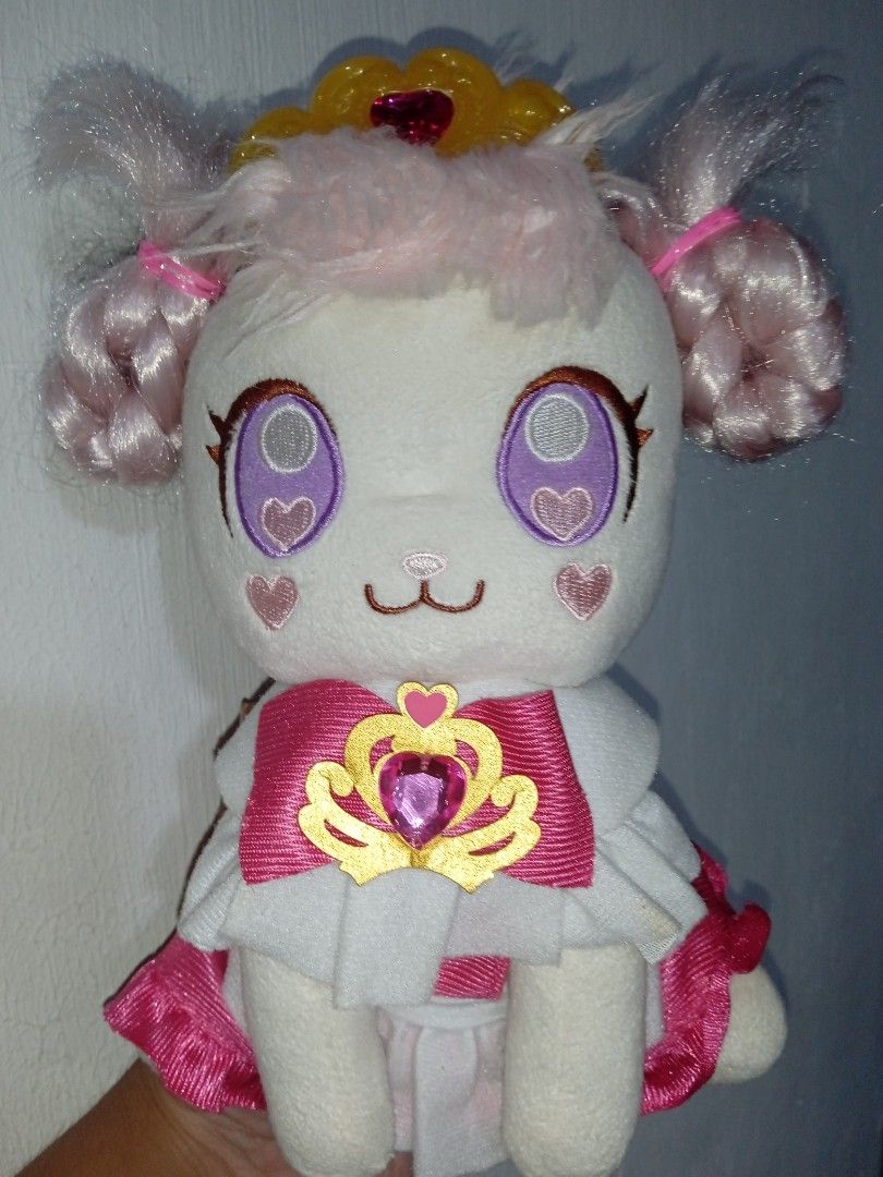 Precure/ Go! Princess Precure Pafu and Aroma Battery Operated Plush ...