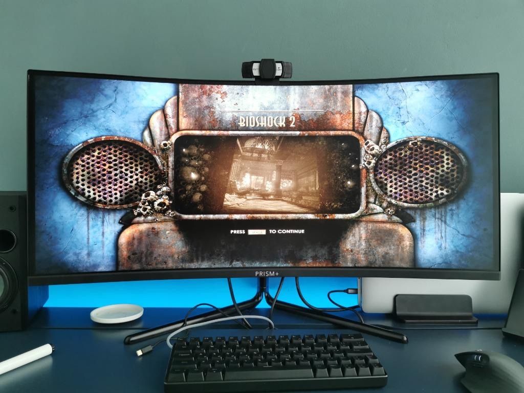 PRISM+ X340 PRO 34 100Hz Curved Ultrawide + Arm, Computers & Tech ...