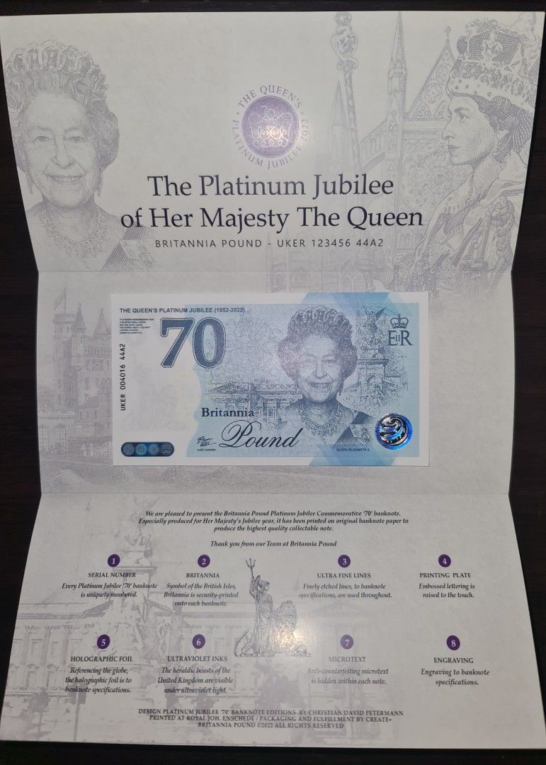Queen Elizabeth Commemorative Notes, Hobbies & Toys, Memorabilia ...