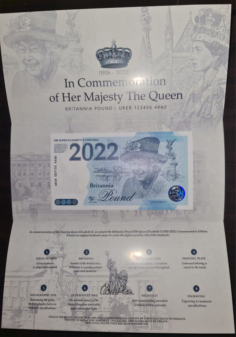 Queen Elizabeth Commemorative Notes, Hobbies & Toys, Memorabilia ...