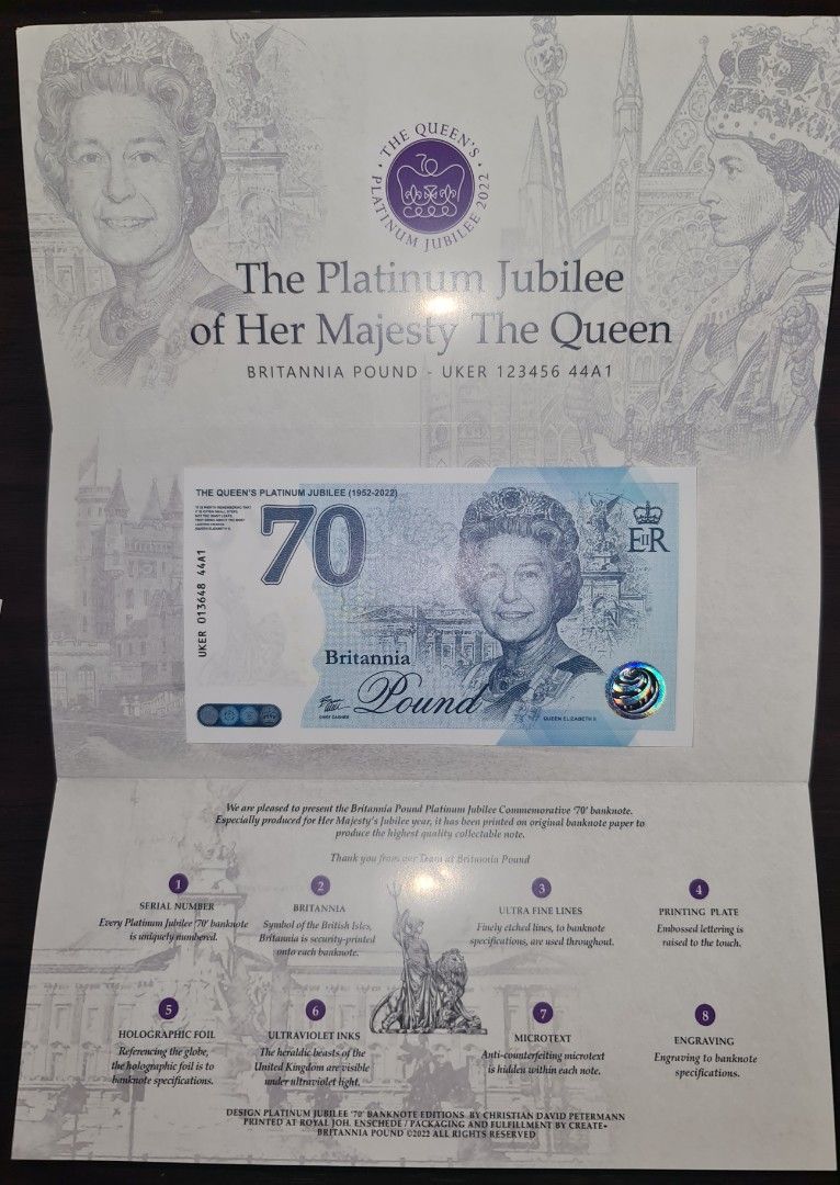 Queen Elizabeth Commemorative Notes, Hobbies & Toys, Memorabilia ...