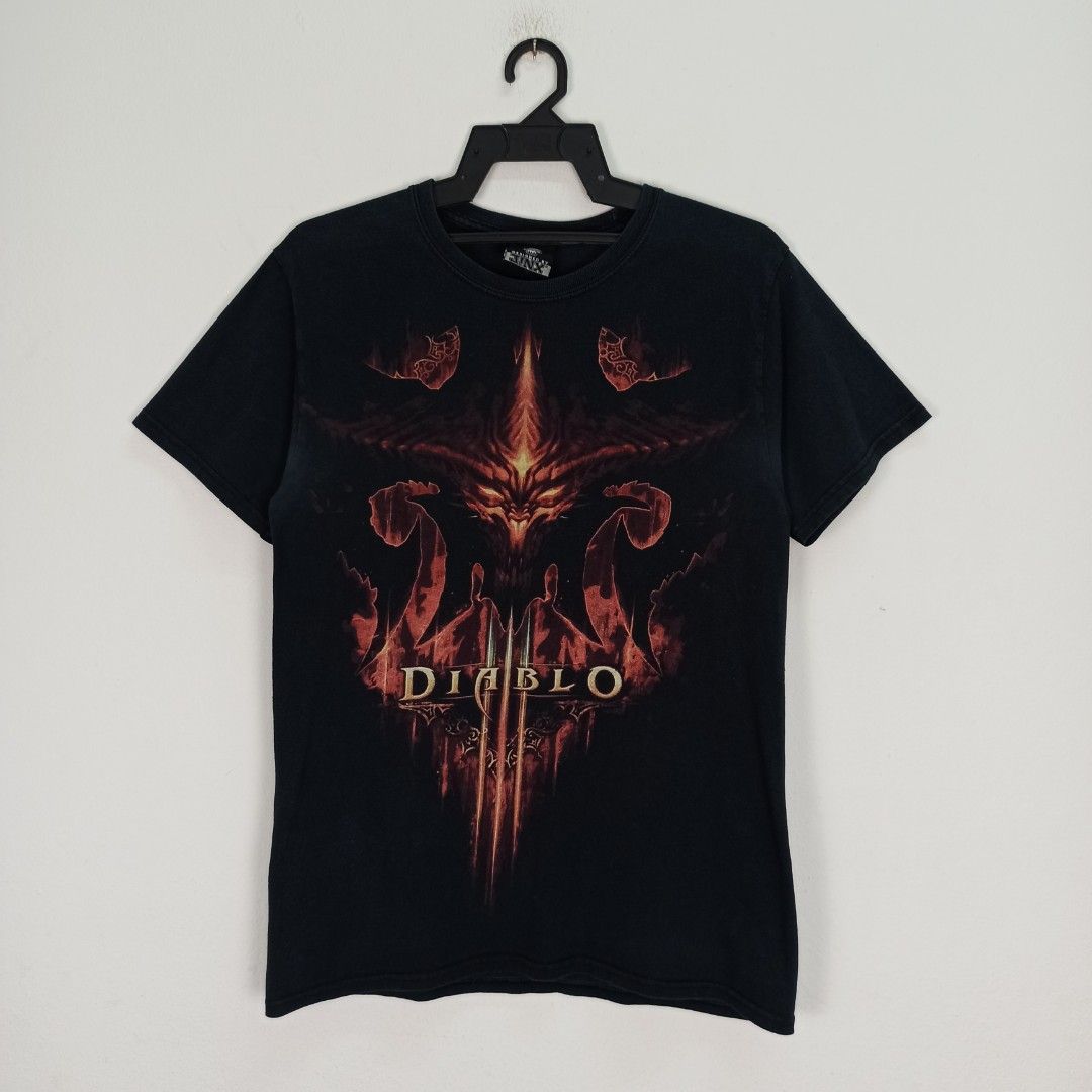 Rare Diablo Blizzard Entertainment Tshirt, Men's Fashion, Tops & Sets, Tshirts & Polo Shirts on ...