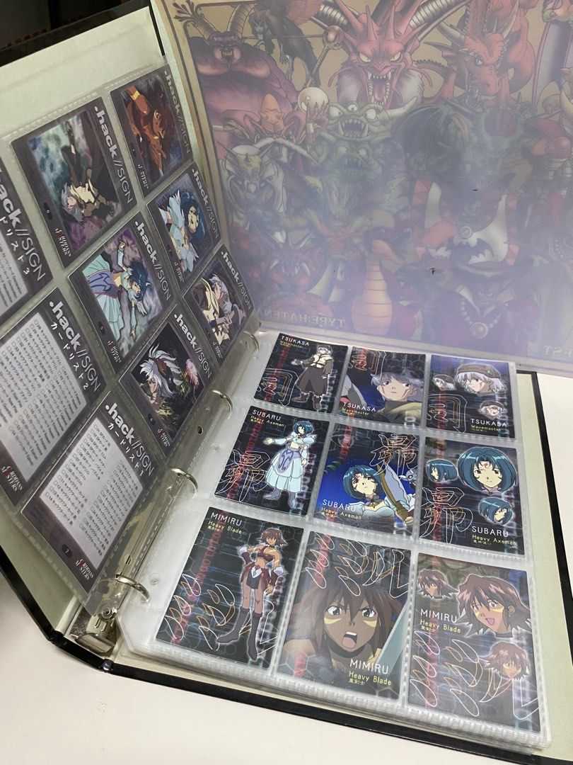 Rare .hack//sign Collector card album / Trading Cards, Hobbies & Toys ...
