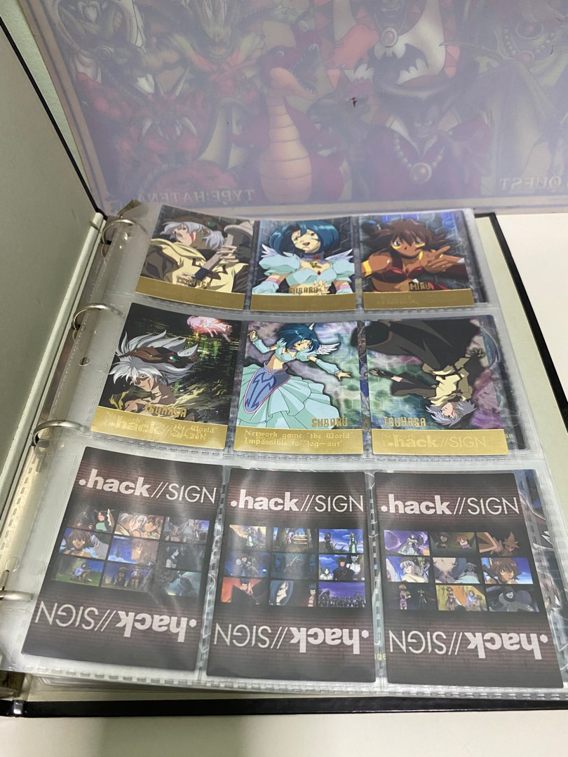 Rare .hack//sign Collector card album / Trading Cards, Hobbies & Toys ...
