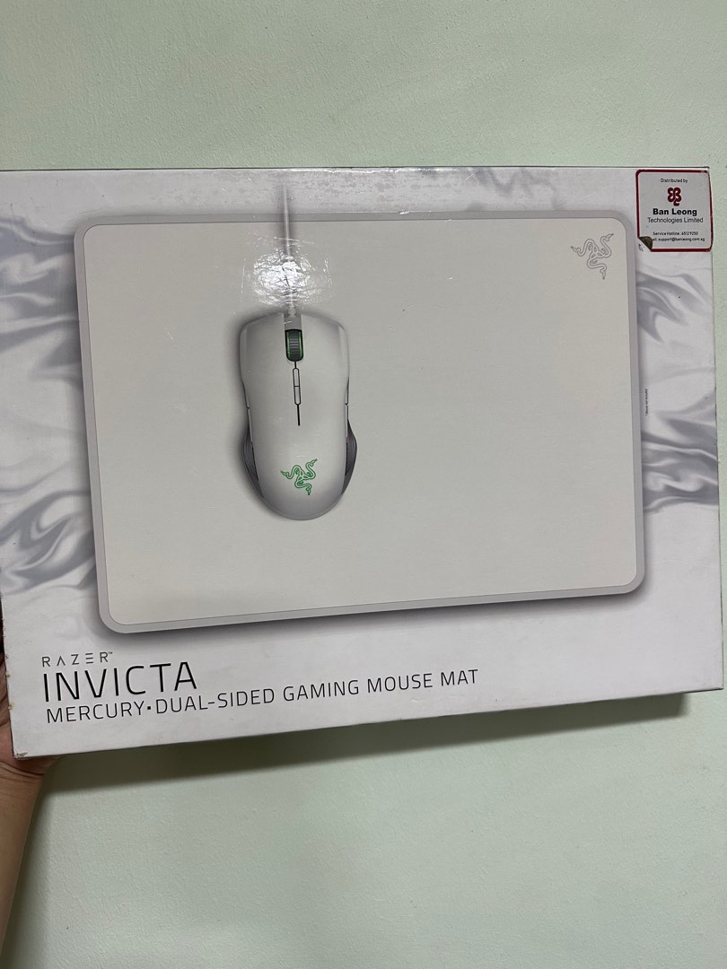 RAZER INVICTA MERCURY DUAL SIDED GAMING MOUSE MAT, Computers & Tech ...