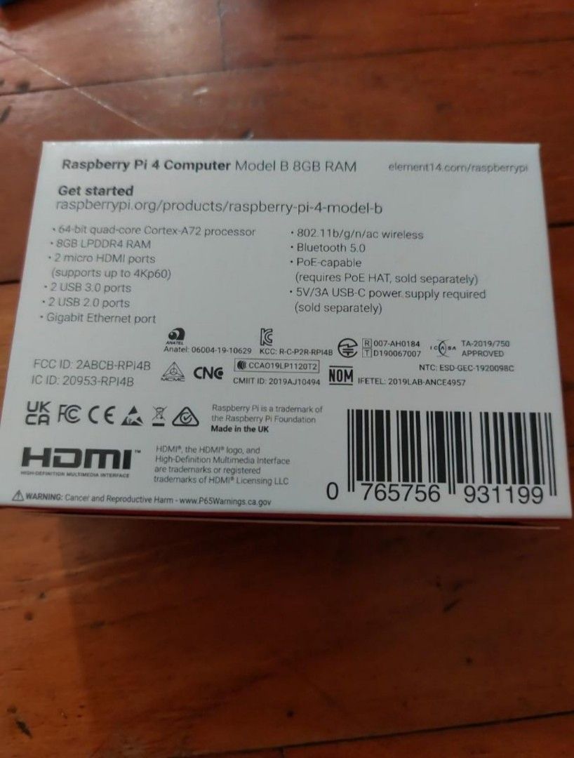 Raspberry Pi Model 4B 8GB RAM kit| Best Version, Computers & Tech ...