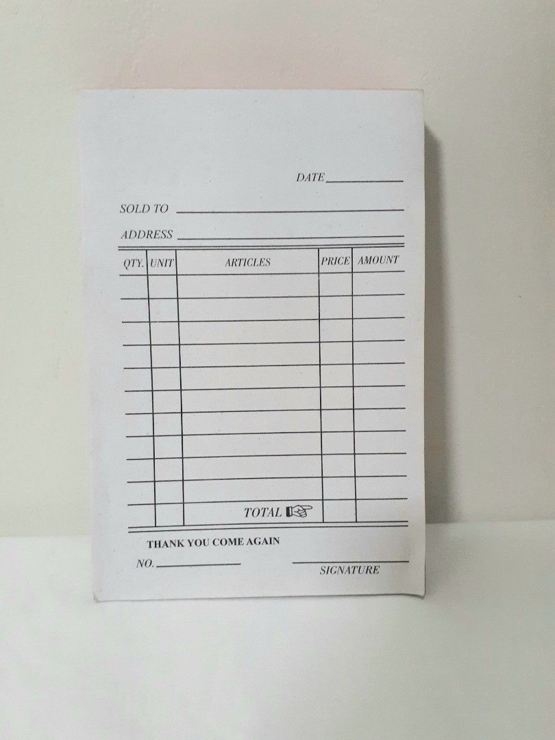 Receipt / Resibo, Hobbies & Toys, Stationary & Craft, Other Stationery ...
