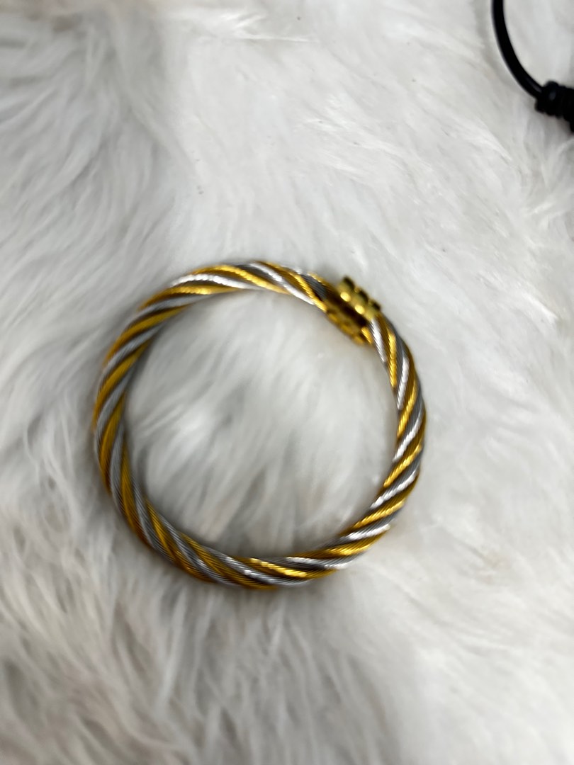 RUSH!! NonTarnish CHARRIOL-INSPIRED TWO TONE BANGLE on Carousell