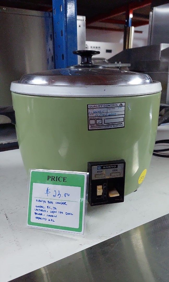 Sanyo Free Cooker, Model : EC-73, Voltage, 240V, 1 Phase, 50HZ, , Power ...