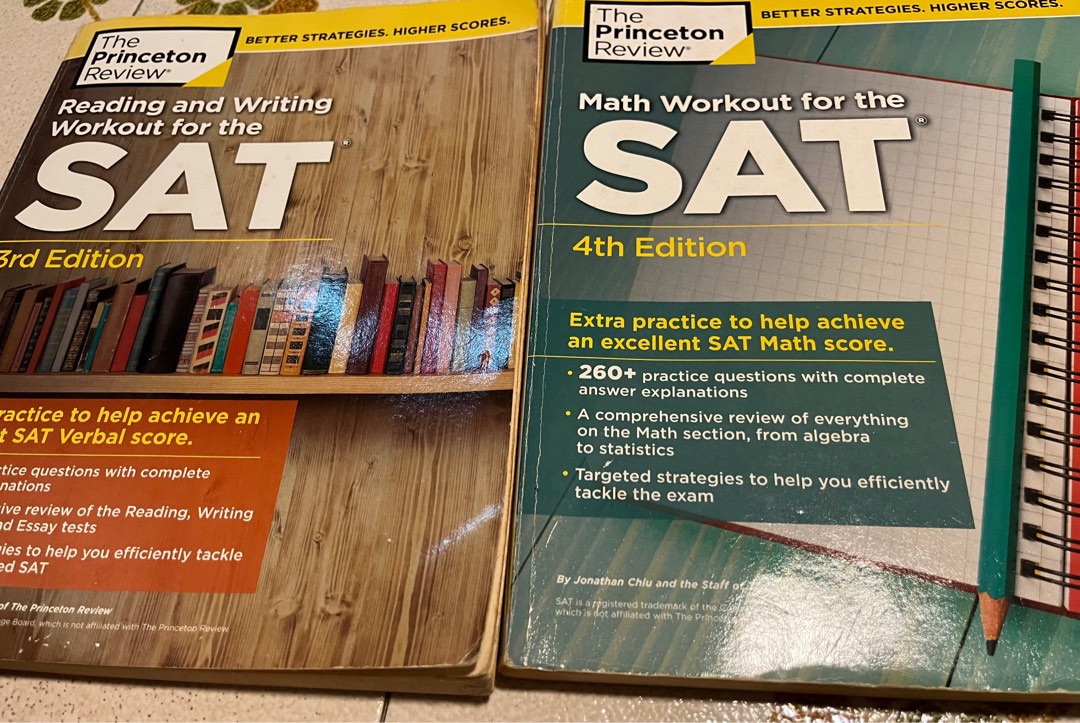 SAT books (Math & Reading/Writing?, Hobbies & Toys, Books & Magazines ...