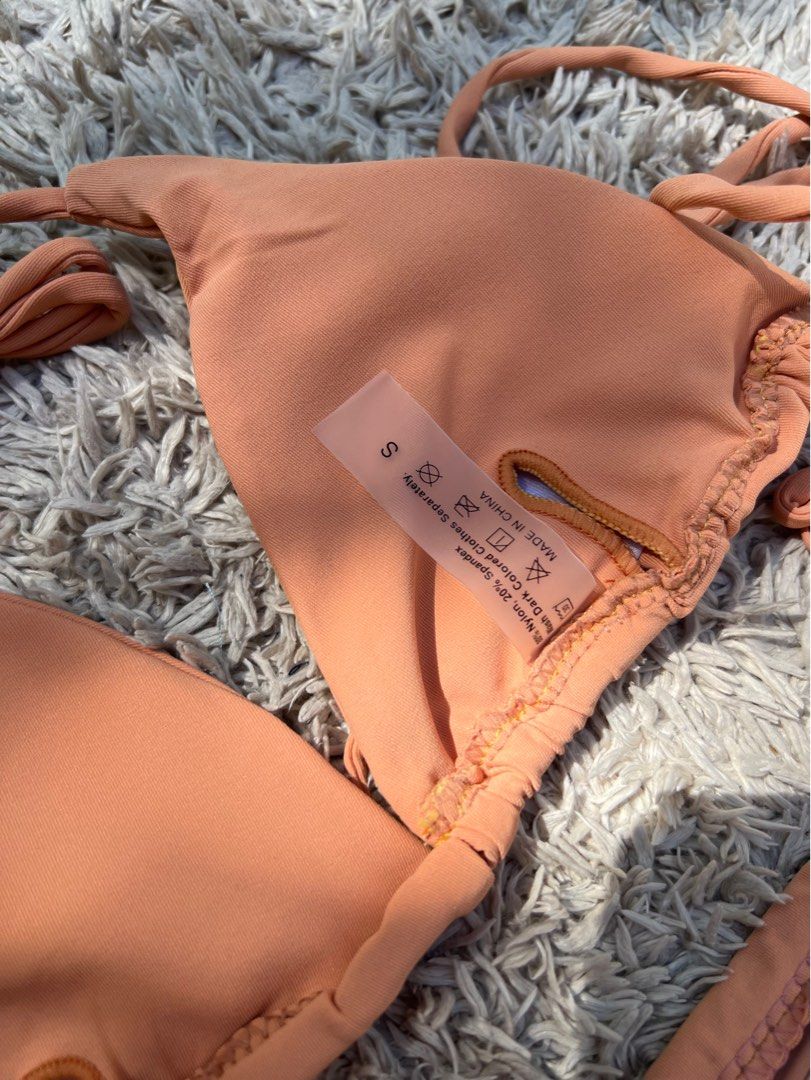 Shein orange string bikini on Carousell