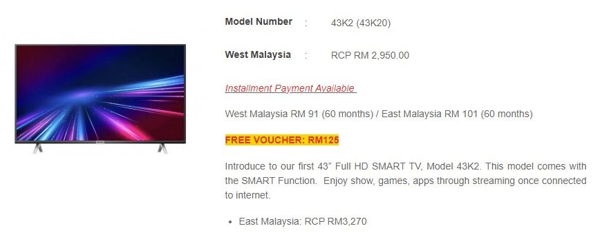 Smart TV Singer - Model Number : 43K2 (43K20), TV & Home Appliances, TV ...