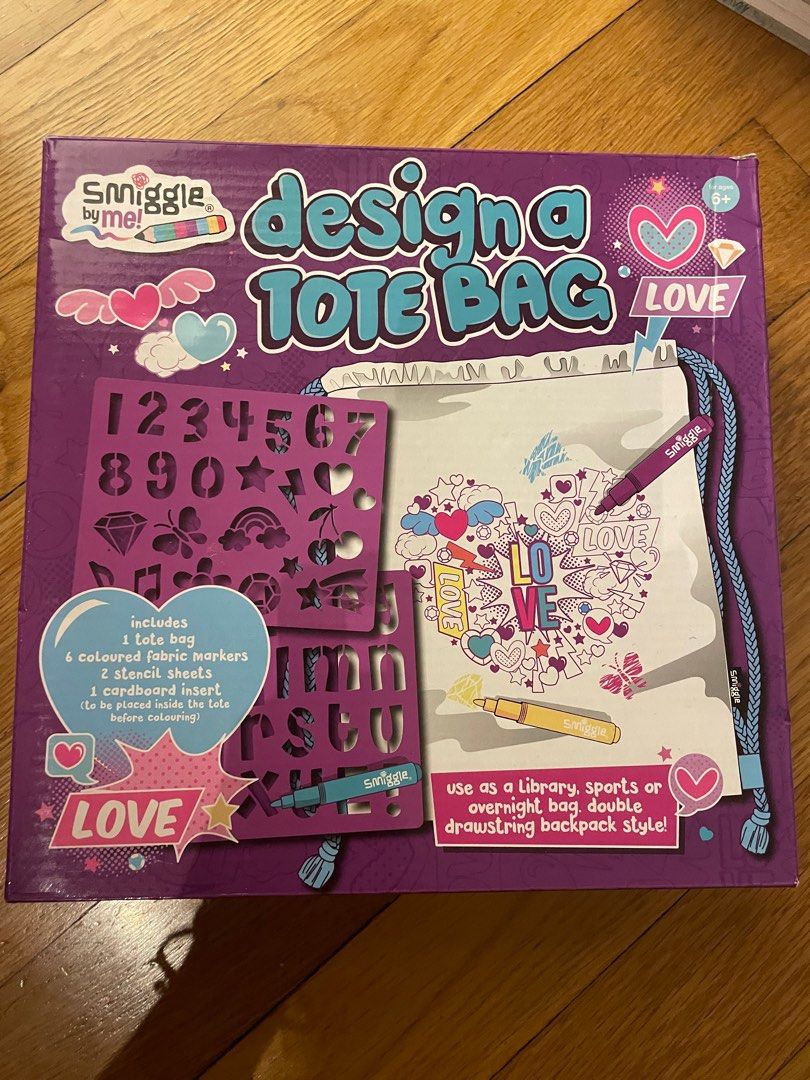 Smiggle Design your own tote, Hobbies & Toys, Stationery & Craft ...