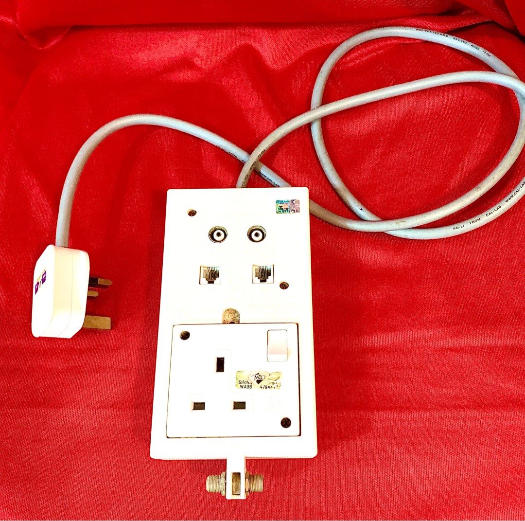 Socket with Lightening Protection, TV & Home Appliances, Electrical ...