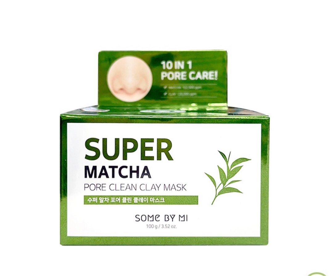 Somebymi Super Matcha Pore Clay Mask Blackhead Acne Moisturiser, Beauty ...