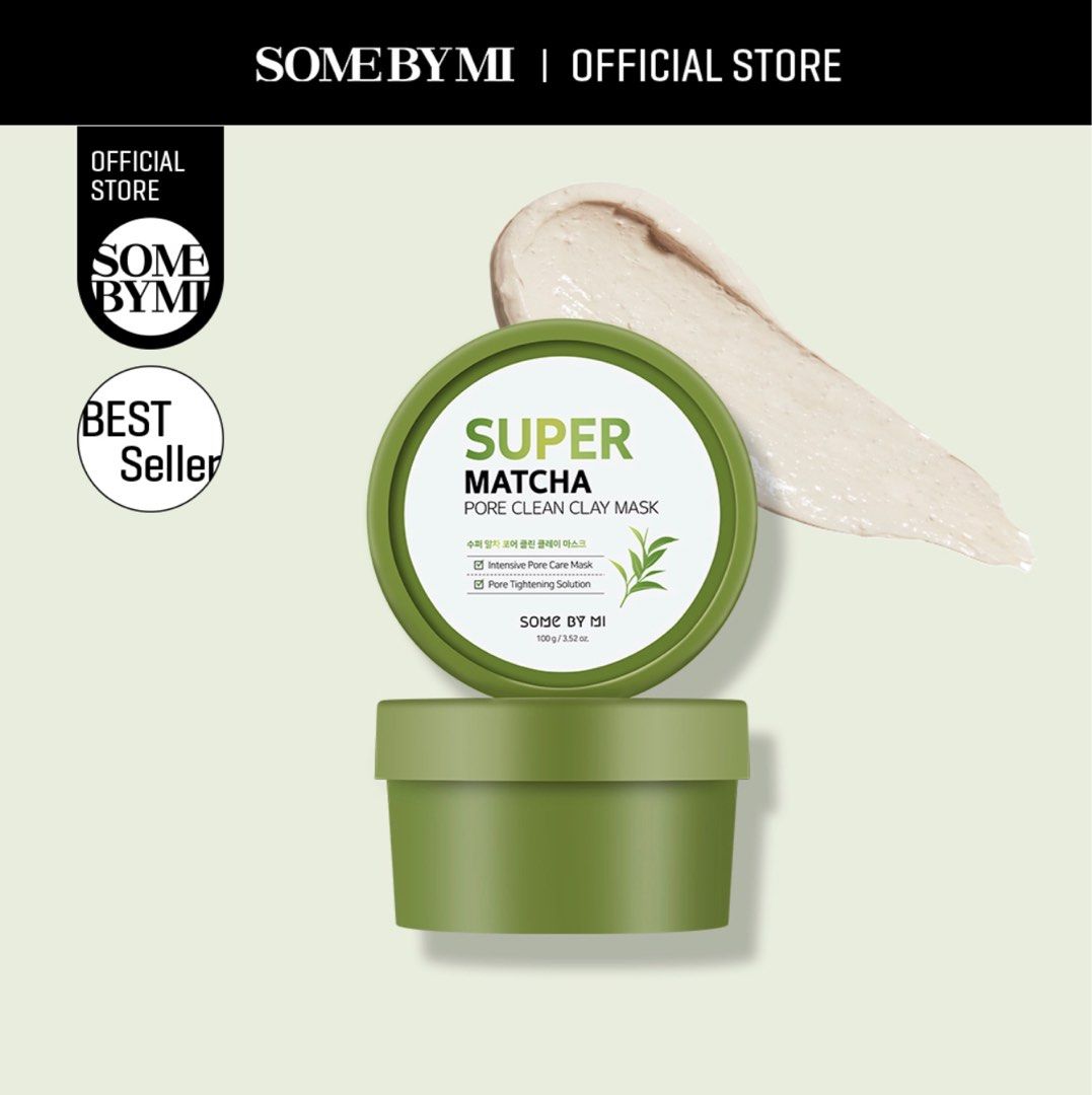 Somebymi Super Matcha Pore Clay Mask Blackhead Acne Moisturiser, Beauty ...