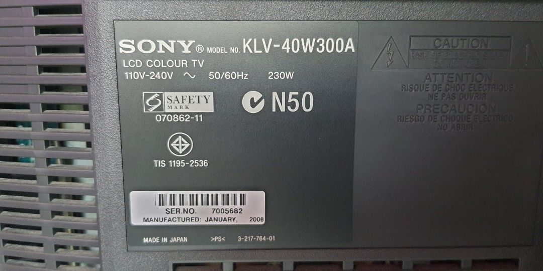 Sony 40"Bravia, TV & Home Appliances, TV & Entertainment, TV on Carousell