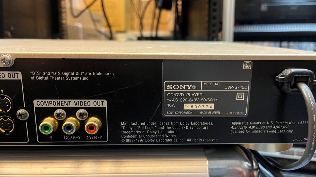 Sony DVD CD VCD Player, 家庭電器, 電視 & 其他娛樂, 藍光及播放器 - Carousell